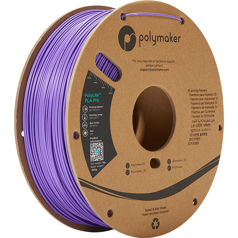 Polymaker POLYLITE™ PLA PRO 3D filament Purple Jam free 1.75 mm 1KG | AC products